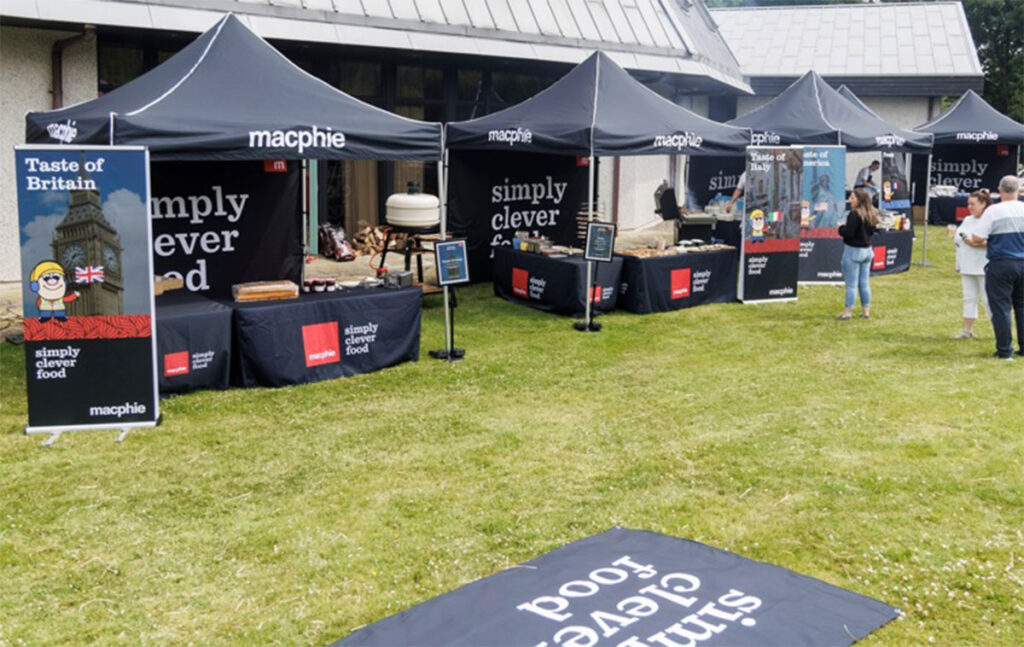 Promoting Macphie’s Outdoor Events with Stunning Branded Displays